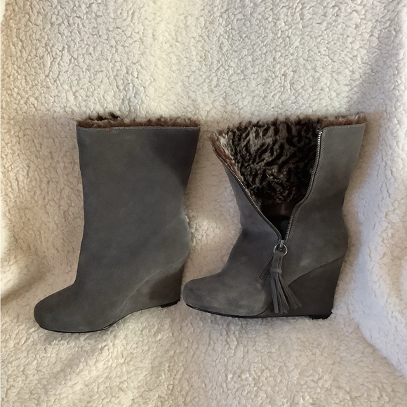 Theme | Shoes | New Without Box Never Worn Light Beige Wedge Heel Suede ...